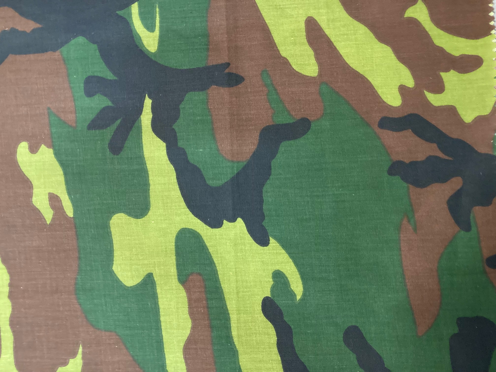 Lilly Craft Camouflage LT Army Green Poly Cotton Fabric NO STRETCH ...