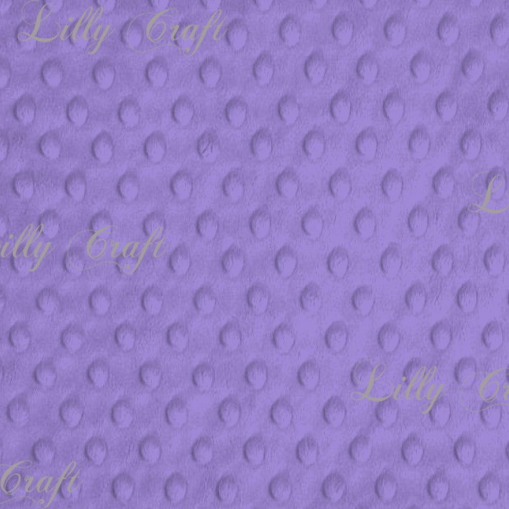 Lilly Craft Lavender Minky Dimple Dot Plush STRETCH Fabric. Sold by the ...