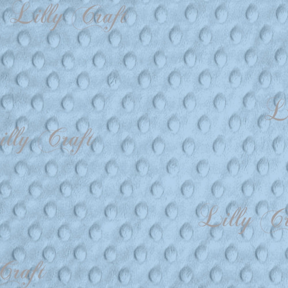 Lilly Craft Light Blue Minky Dimple Dot Plush STRETCH Fabric. Sold by ...