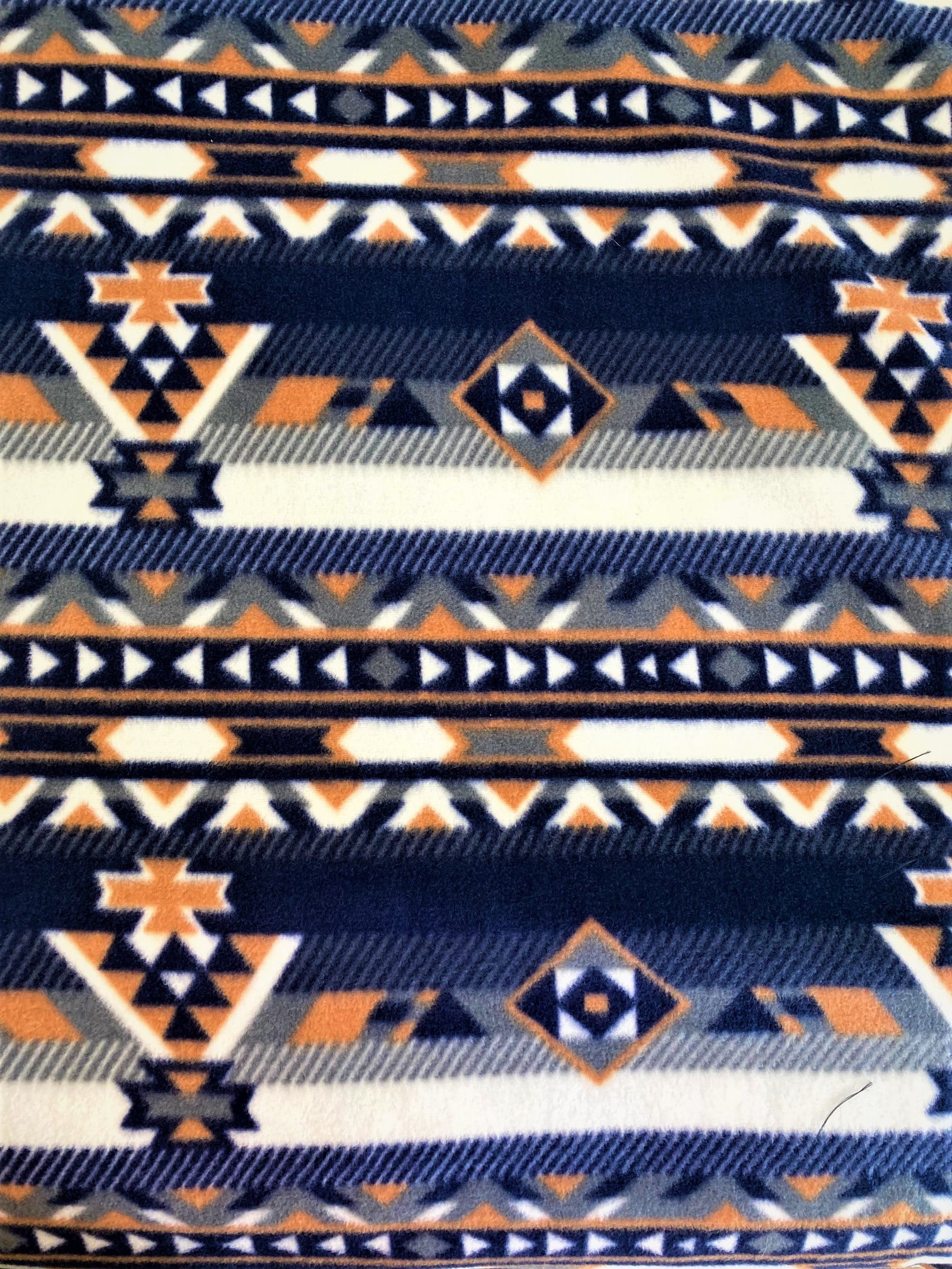 Lilly Craft Southwest Aztec Navy Tribal Print Fleece Fabric 58-60" Wide ...
