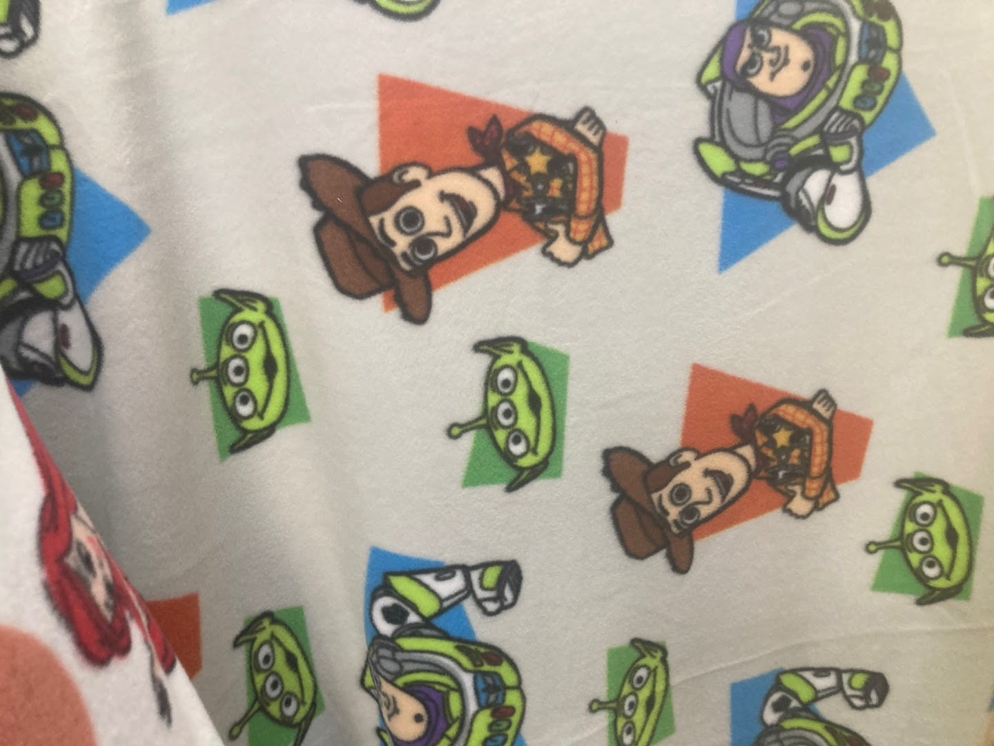 Lilly Craft Woody and Buzz Fleece Fabric is Cut and Sold by the Yard ...