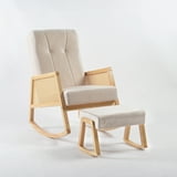 Lilly Deluxe Rocking Chair and Ottoman Set - Walmart.com