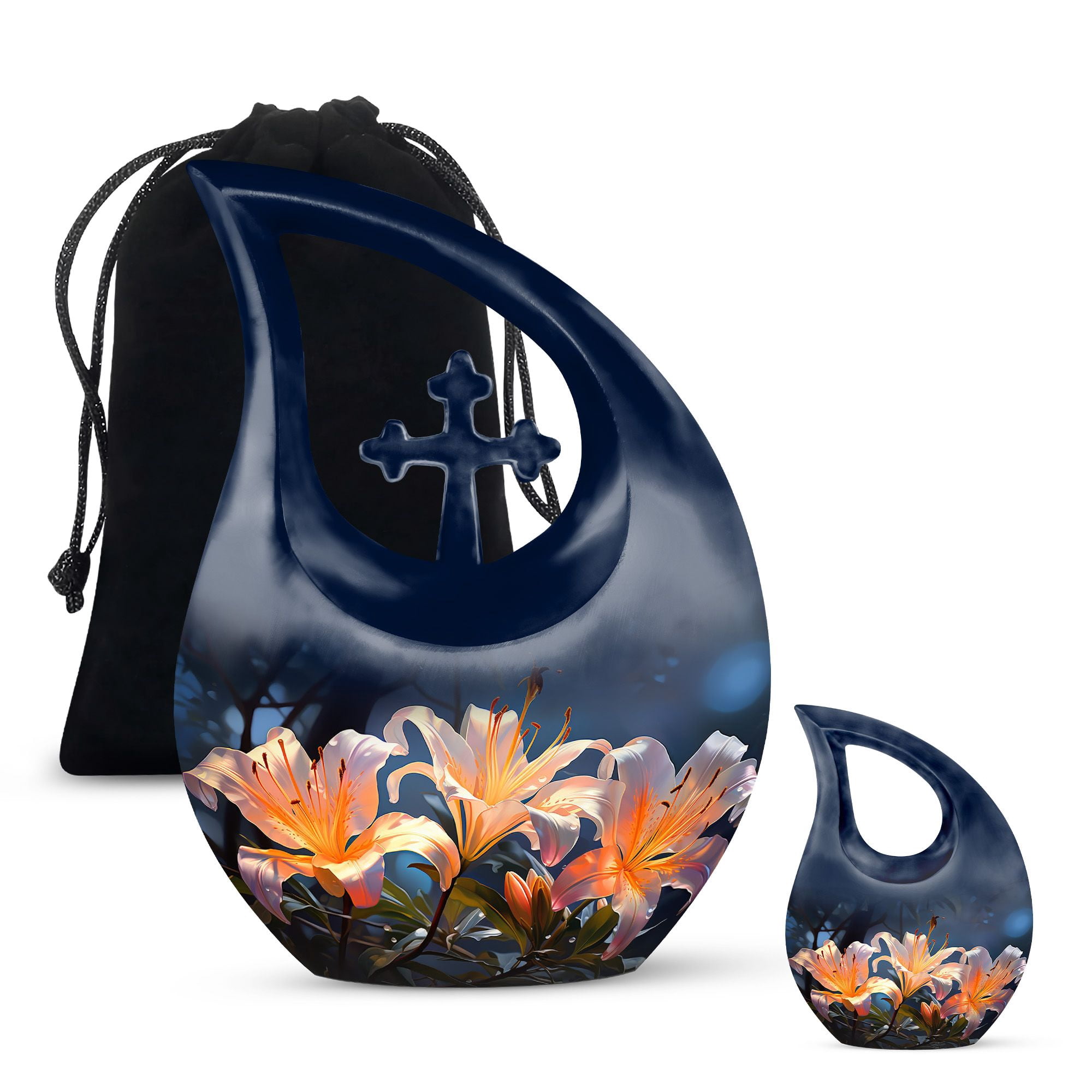 Lilly Flower Urn - Mini Urns For Ashes - Urns For Human Ashes Adult ...