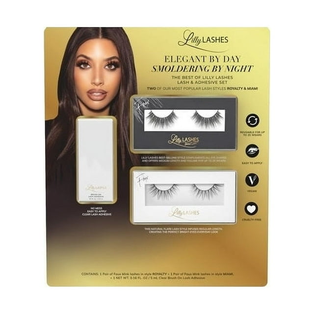 Lilly Lashes Lash & Adhesive Set - Walmart.com
