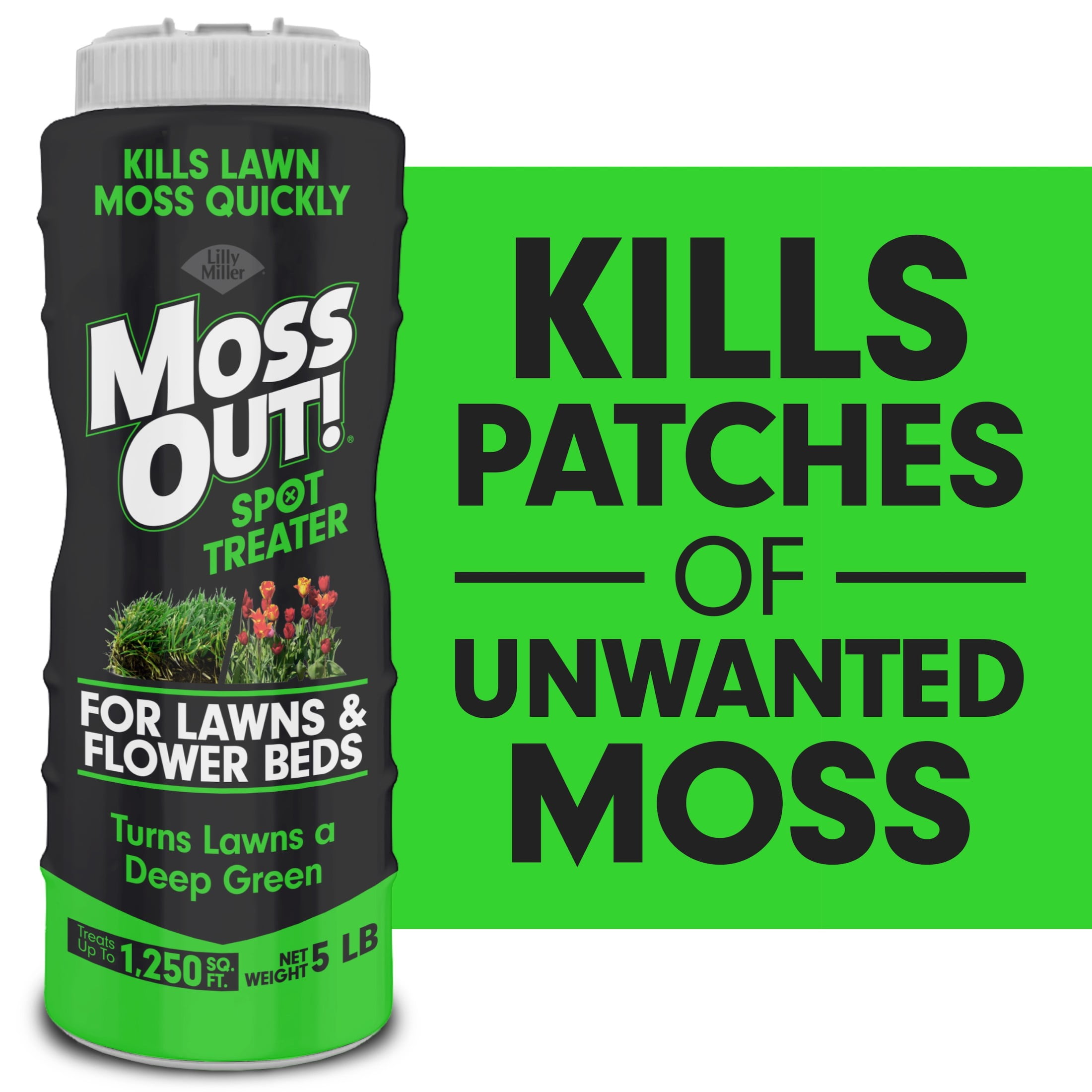 Lilly Miller Moss Out! Spot Treater for Lawns & Flower Beds, Herbicide ...
