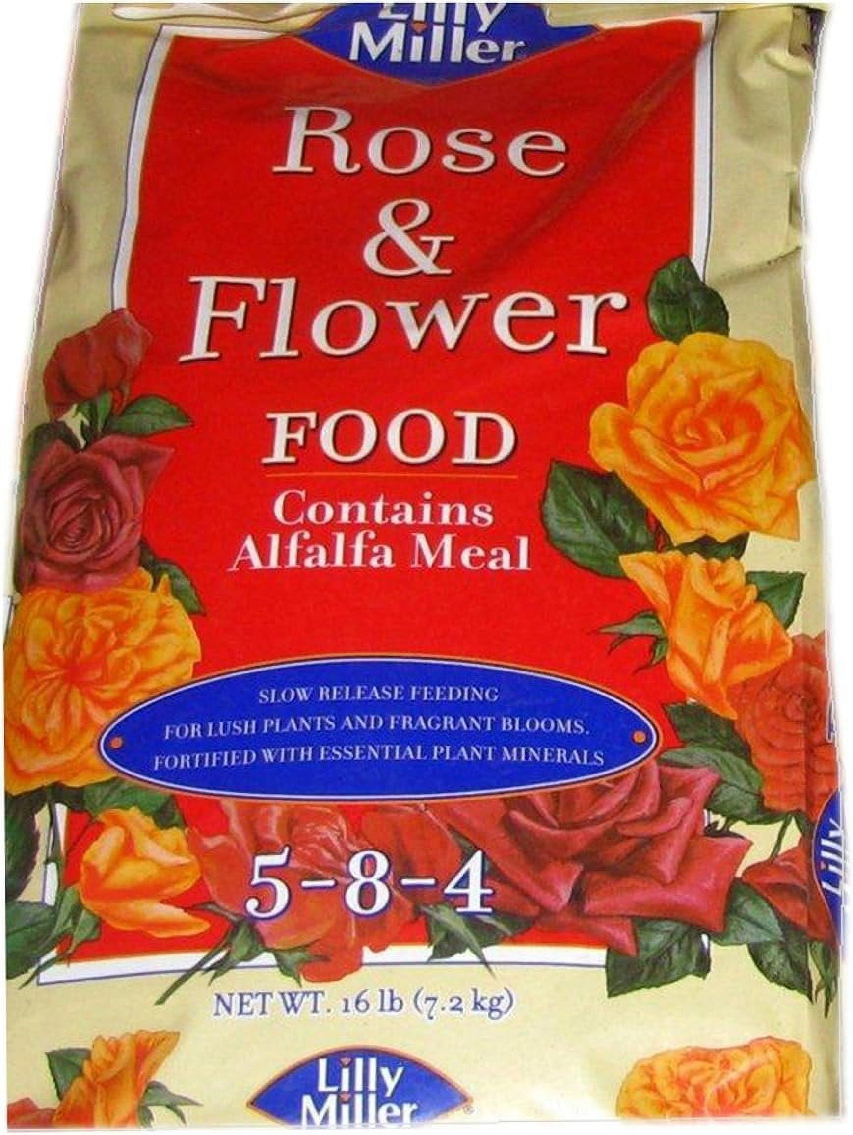 Lilly Miller Rose & Flower Food 5-8-4, 16 lb, Slow Release Fertilizer ...