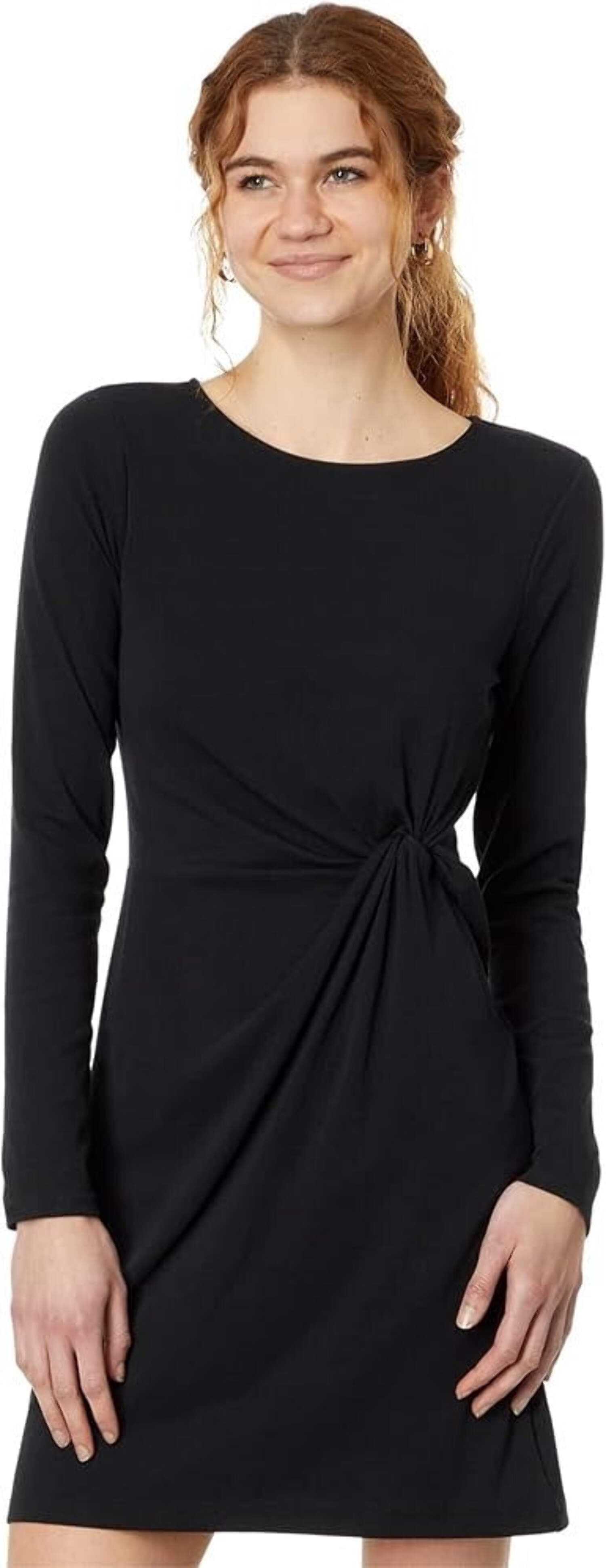 Lilly Pulitzer Lynn Dress Women's Medium Black Twist Front Shift Party ...