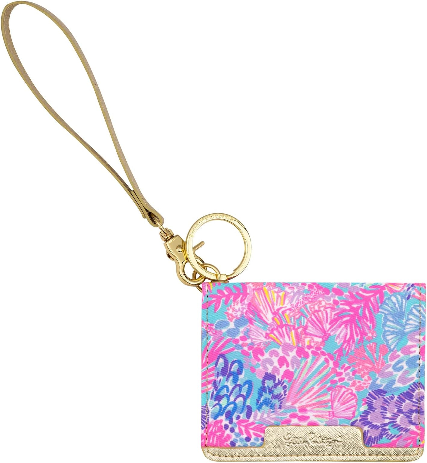 Lilly Pulitzer Snap ID Card Case, Cute Keychain Wallet, Slim Credit ...