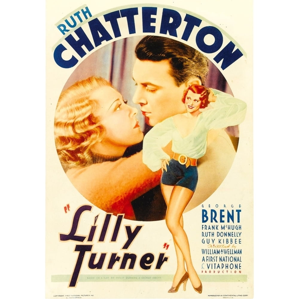 Lilly Turner From Left: Ruth Chatterton George Brent On Midget Window ...