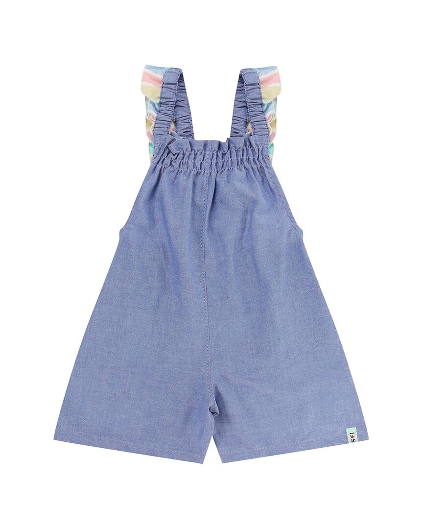 Lilly and Sid girls Stripe Chambray Jumpsuit, 7-8 Years - Walmart.com