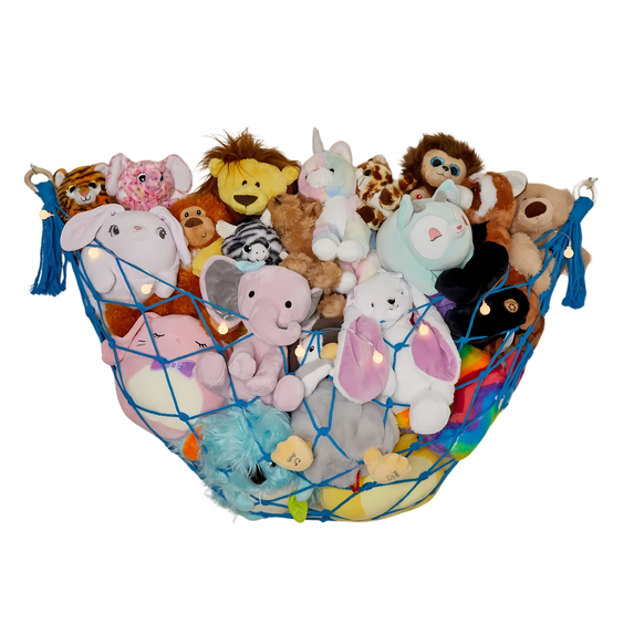Lilly's Love Boho Macrame Stuffed Animal Storage Hammock with String ...