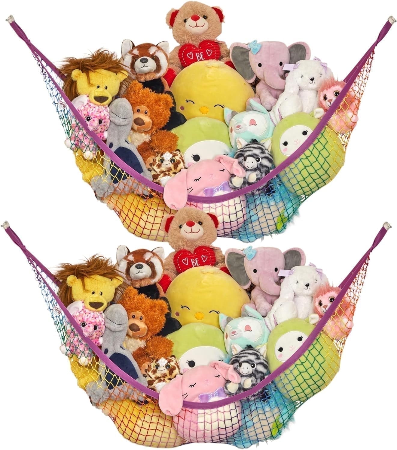 Lilly's Love Large Child Stuffed Toy Storage Net Hammock, Hanging Plush ...