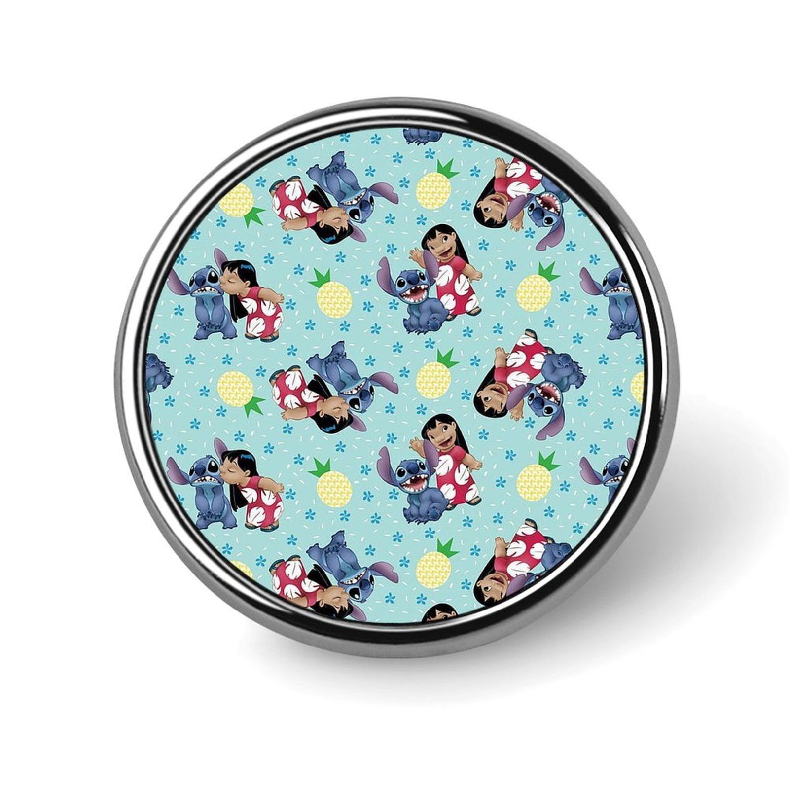 Lilo And Stitch Circle Badges Round Chest Pins Brooch Decor Round ...