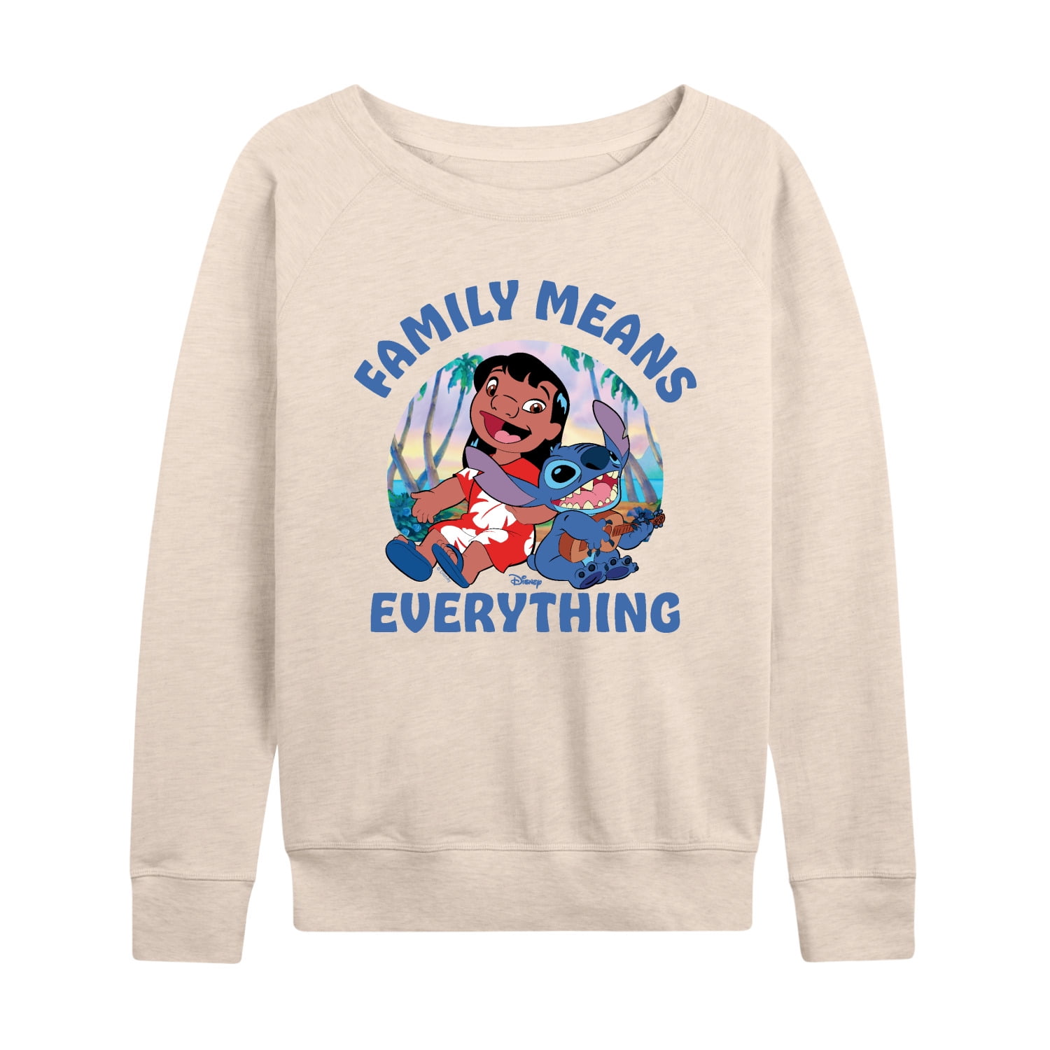 Lilo And Stitch - Family Means Everything - Women's French Terry Long ...