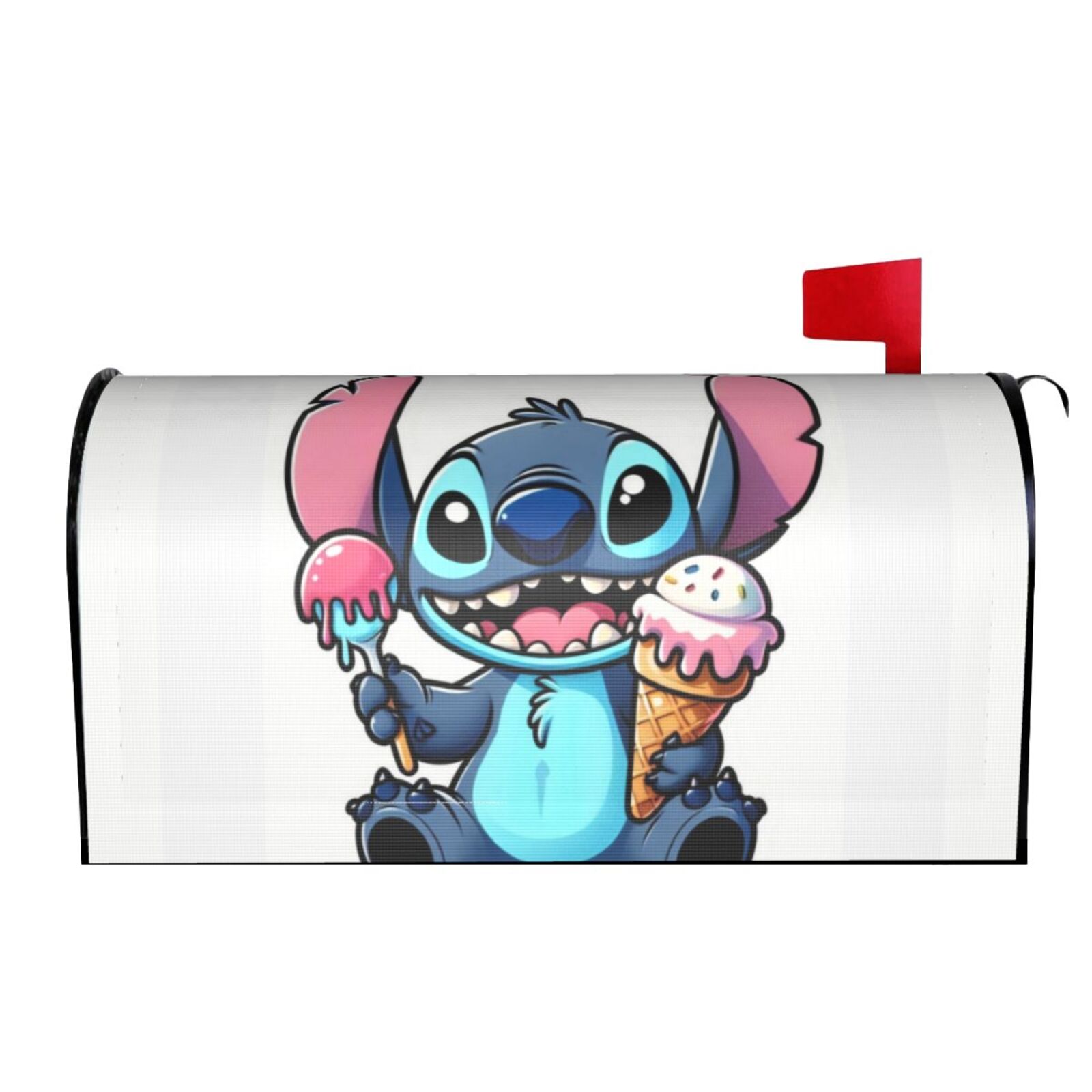Lilo And Stitch Neon Ice Cream Chill Drip Cartoon Character Mailbox ...