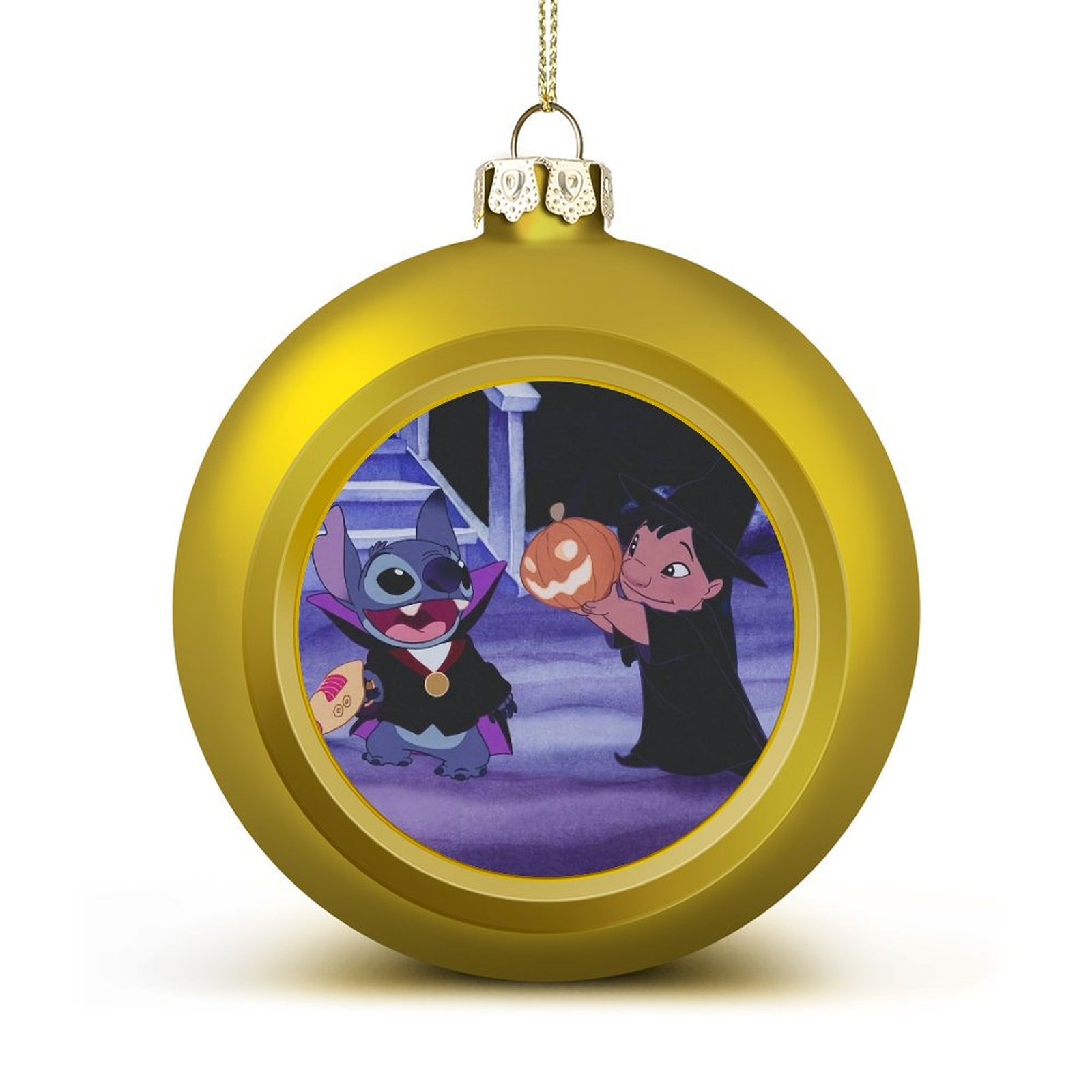 Lilo And Stitch Pfp Christmas Ball Ornaments for Tree,Red and Green ...