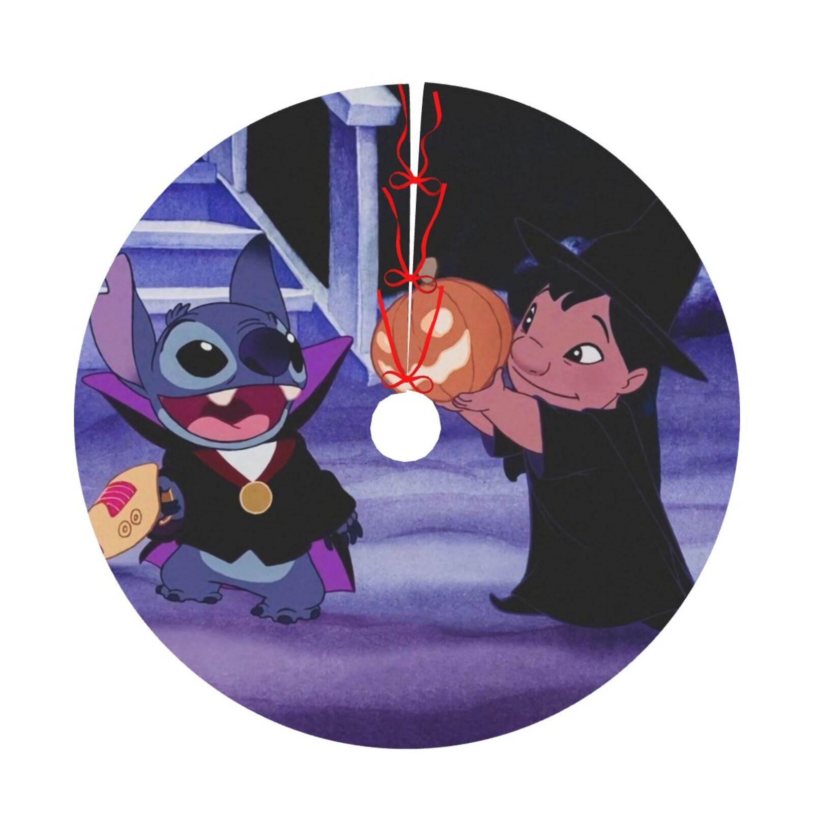 Lilo And Stitch Pfp Christmas Tree Skirt Collar 36 Inch Xmas Trees Soft ...