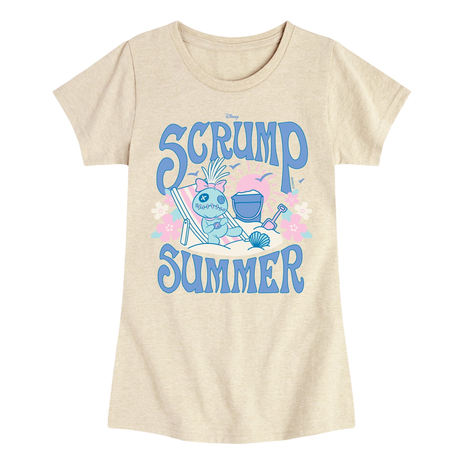 Lilo & Stitch - Scrump Summer - Toddler And Youth Girls Fitted Short ...