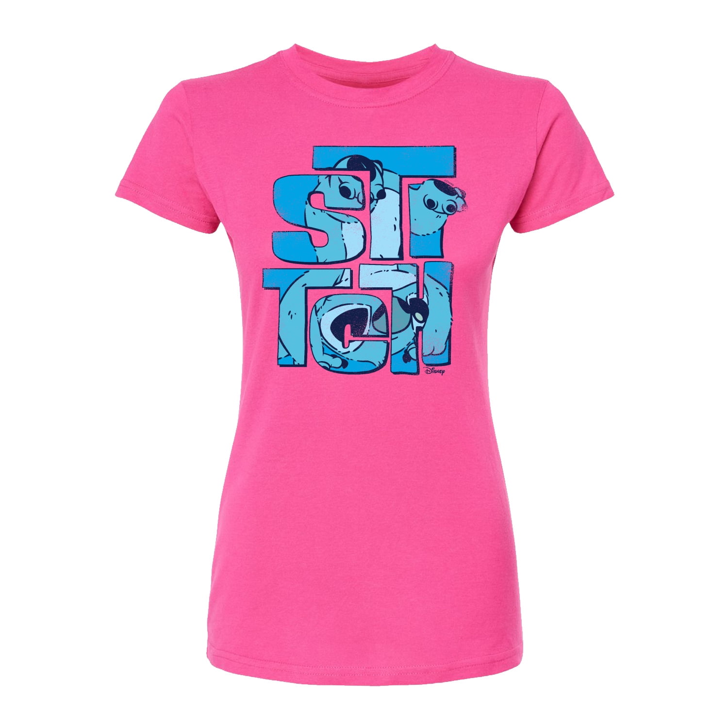 Lilo And Stitch - Stitch Stack - Juniors Fitted Graphic T-Shirt ...