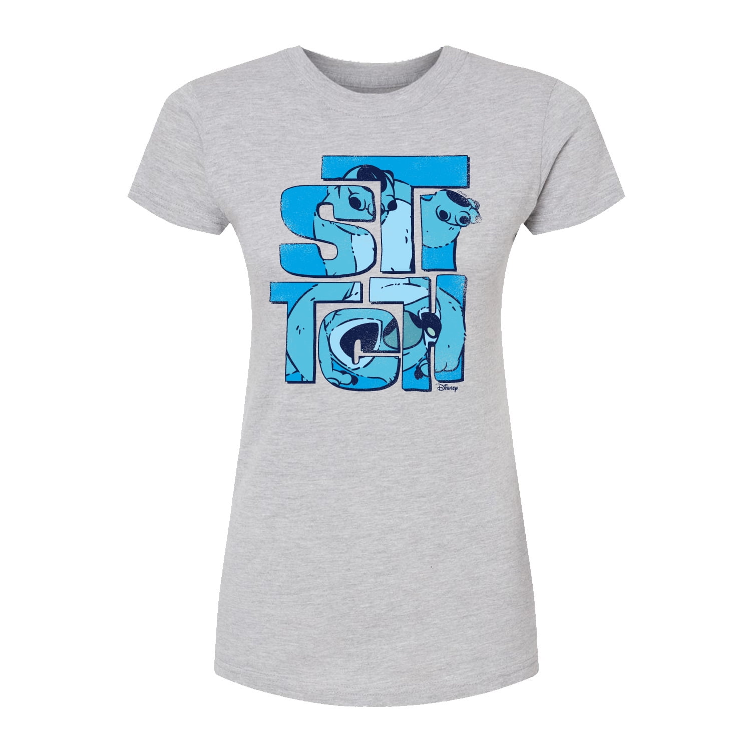 Lilo And Stitch - Stitch Stack - Juniors Fitted Graphic T-Shirt ...