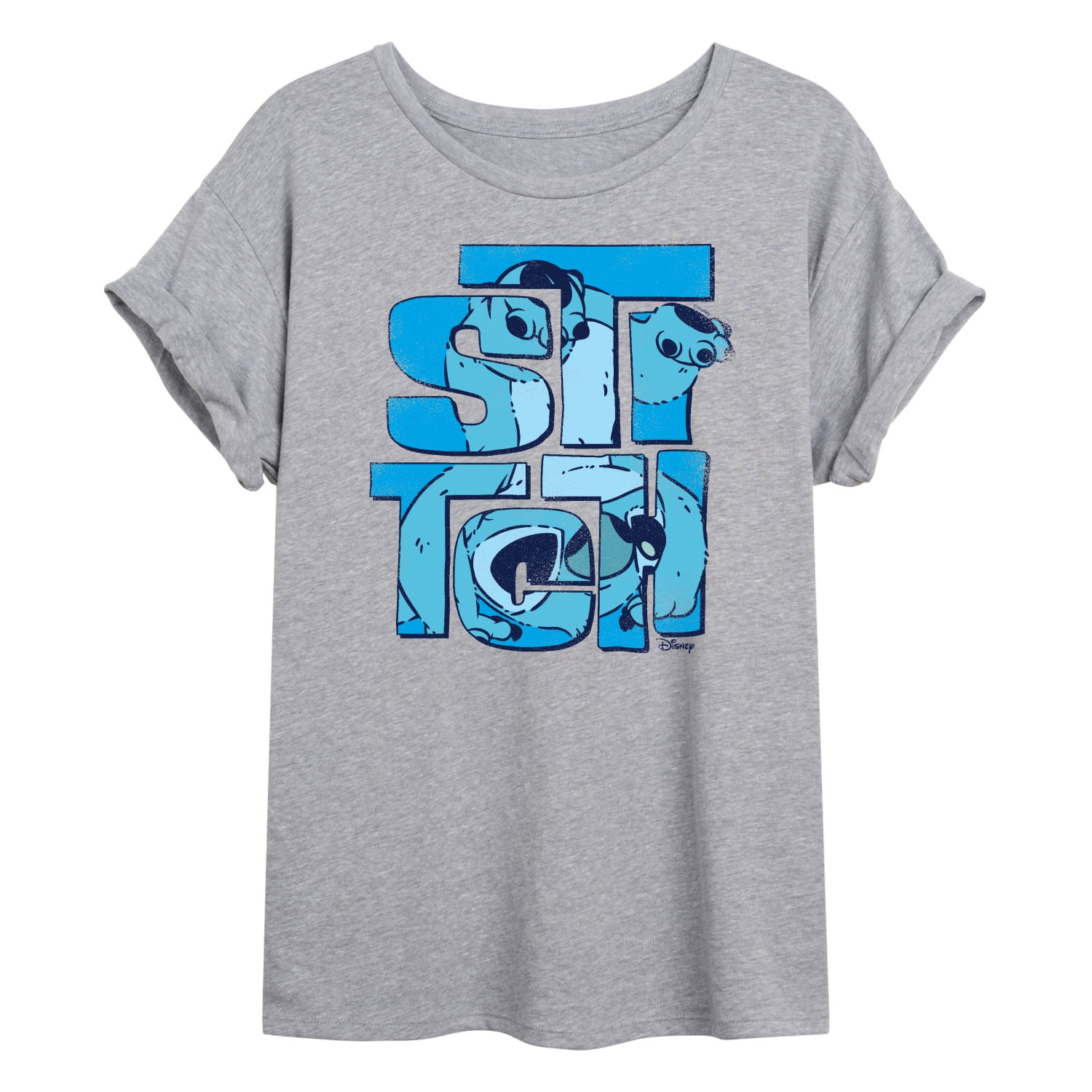 Lilo And Stitch - Stitch Stack - Women's Oversized Graphic T-Shirt ...