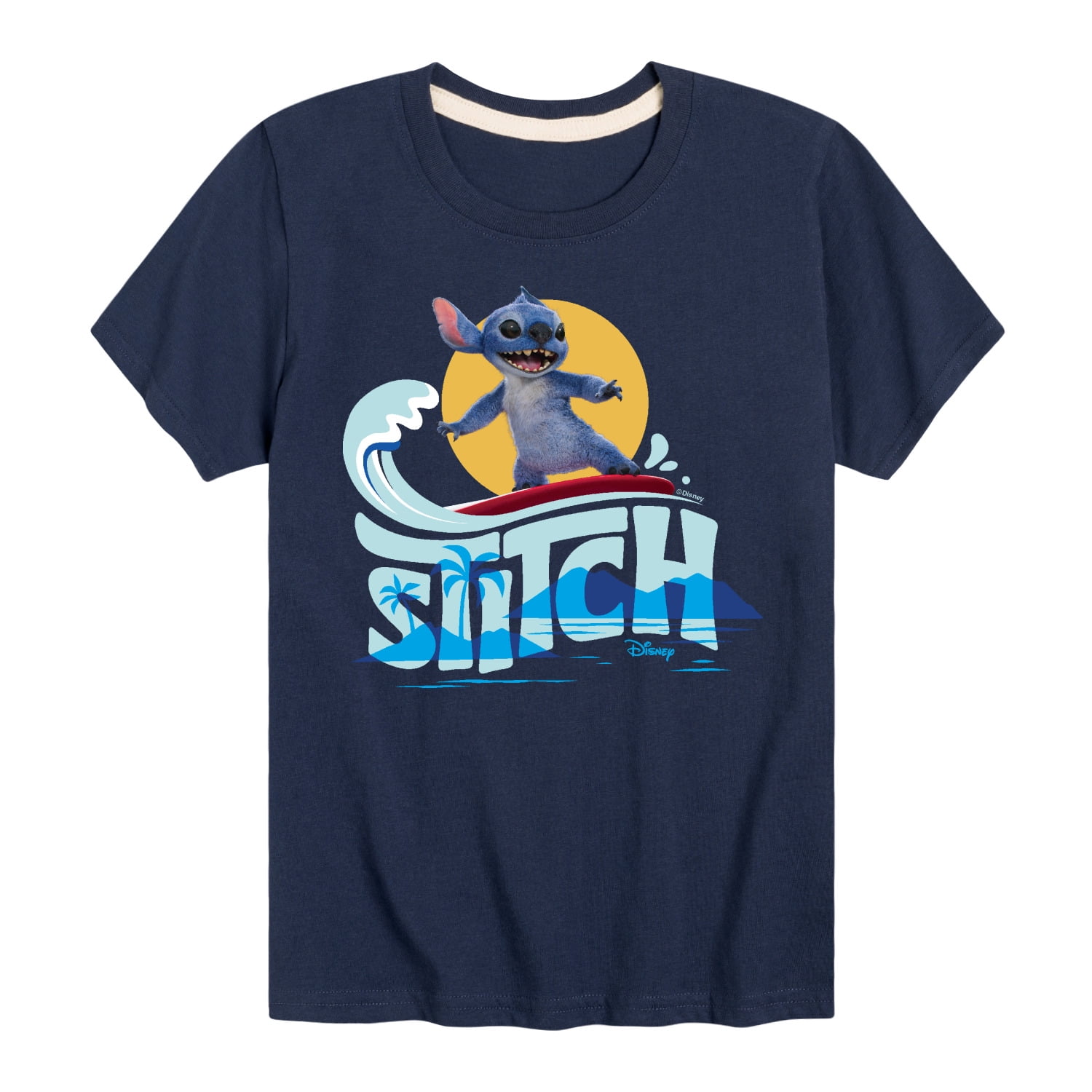 Lilo And Stitch - Stitch Surfing - Toddler And Youth Short Sleeve ...