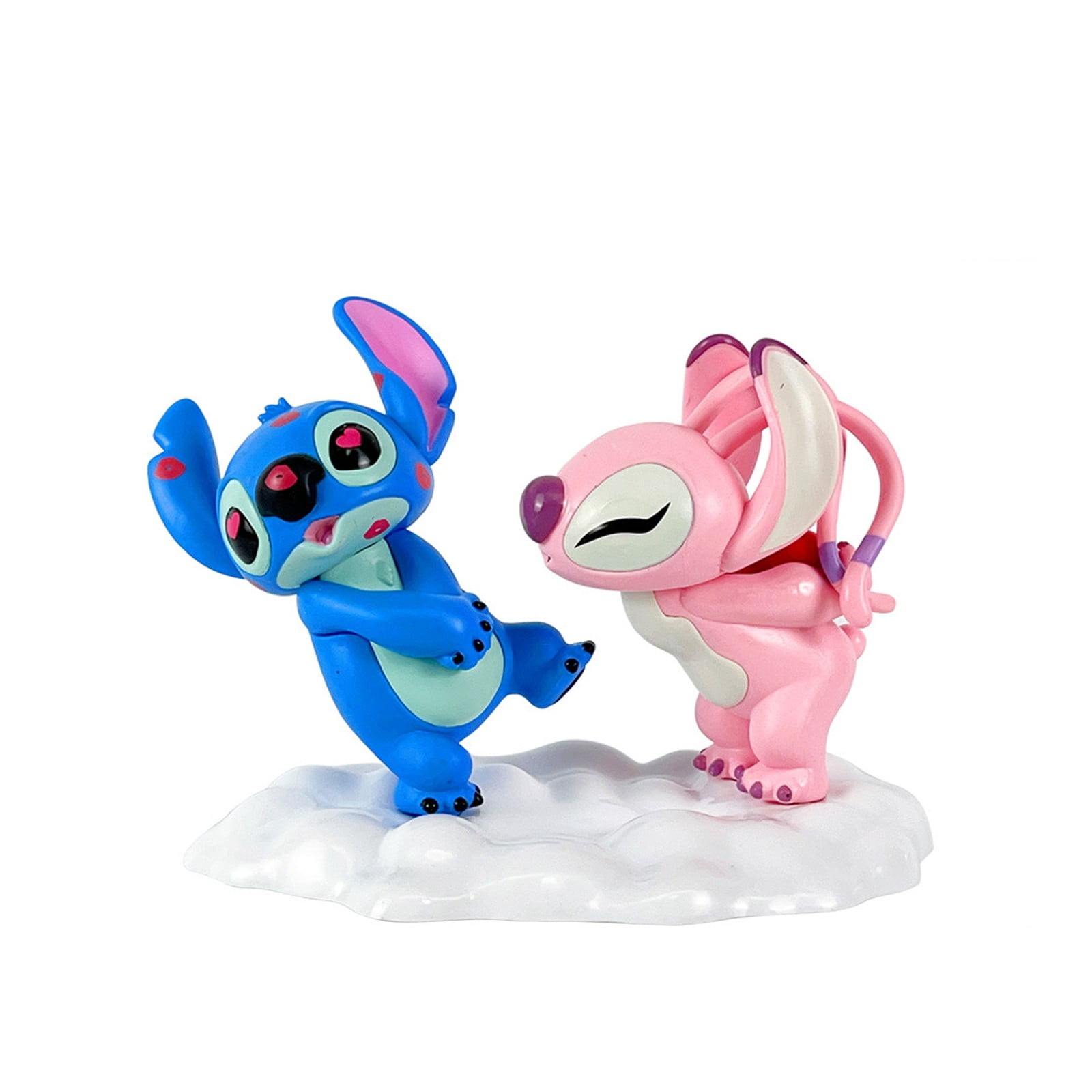 Lilo And Stitch Stitch Toys Adorable Blue and Pink Alien Figurine Set ...