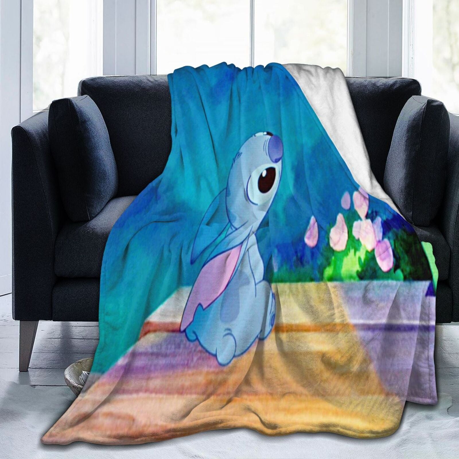 Lilo And Stitch Throw Blankets 60"X50" Lightweight Cozy Soft Warm ...