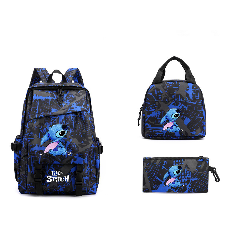 Lilo-Disney-Stitch Anime Backpacks Sets, Cartoon Laptop Backpack with ...
