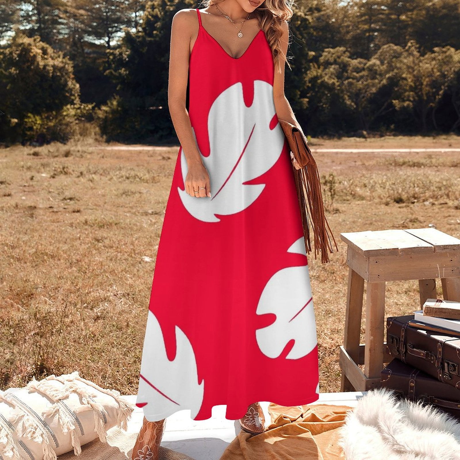 Lilo Hawaiian Floral Leaves Sleeveless Dress Elegant gowns women's ...