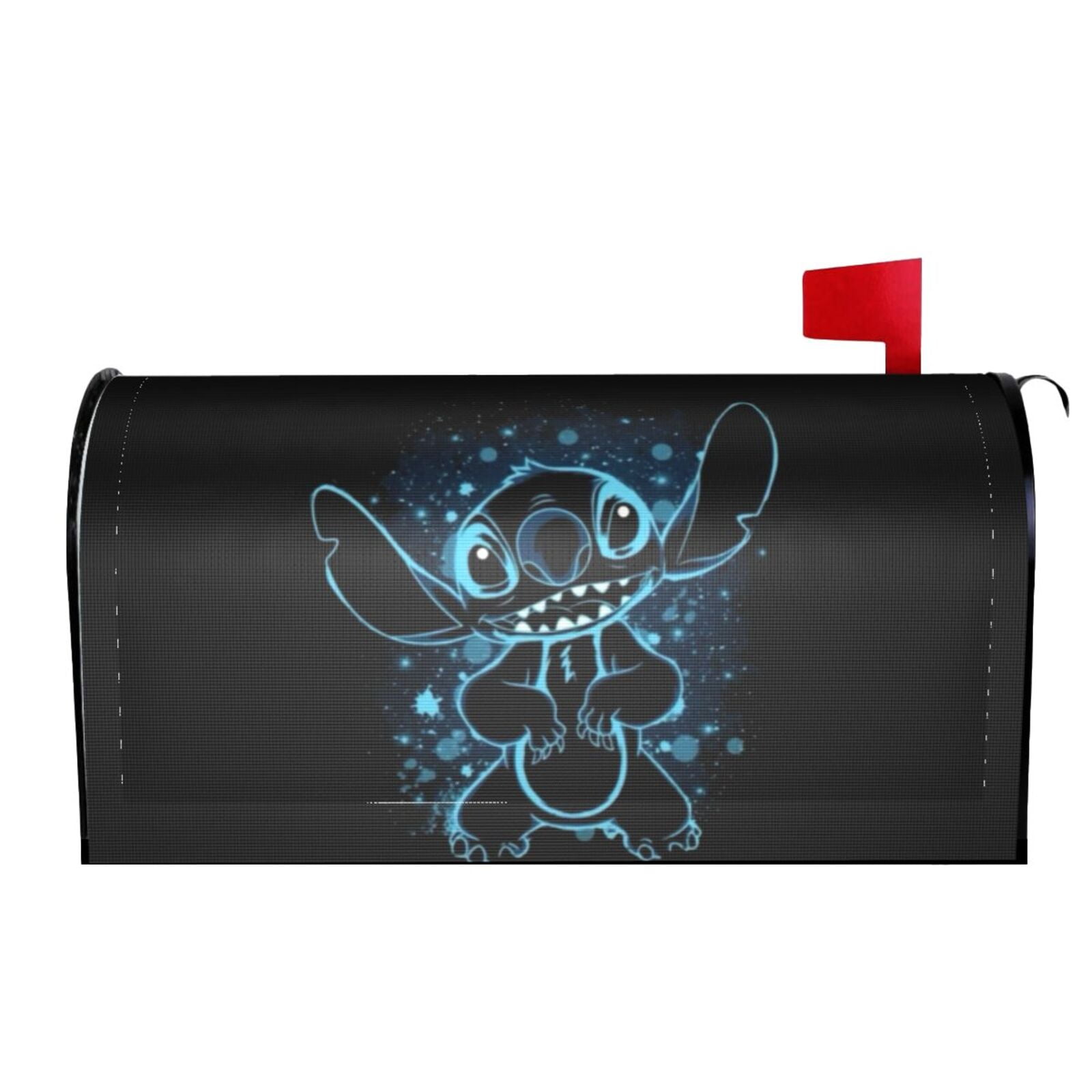 Lilo Negative Stitch Cartoon Character Mailbox Cover Magnetic Standard ...