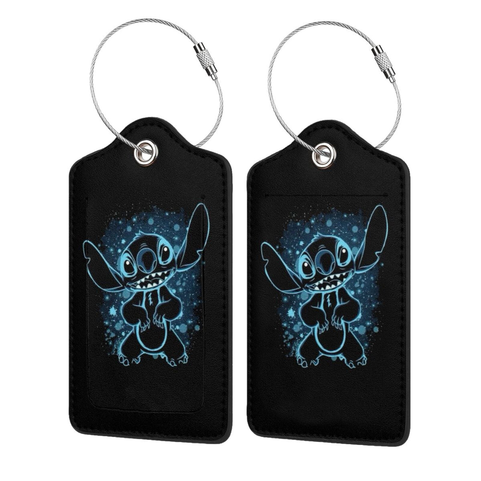 Lilo Negative Stitch Luggage Tags PU Leather Travel Accessories ...