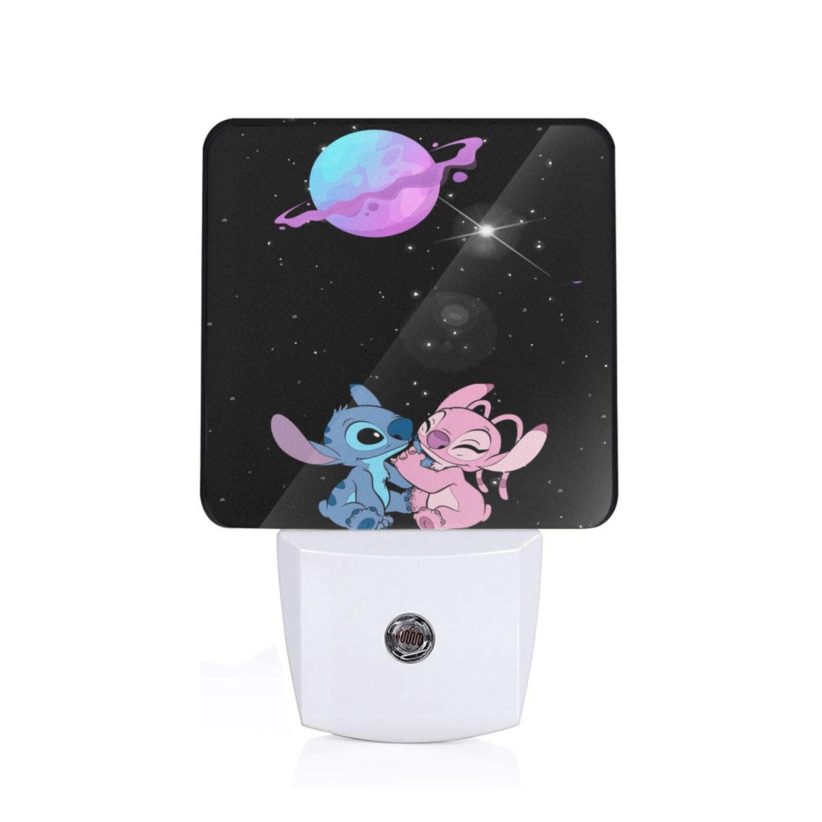 Lilo & S-titch Cute Angel & S-titch Hugging Chest Logo Night Light Plug ...