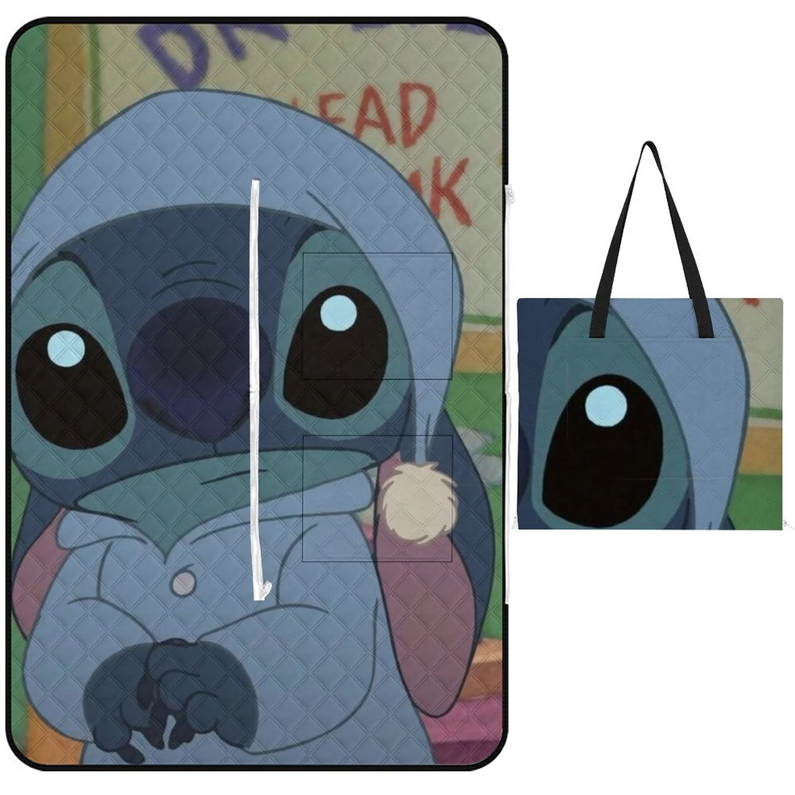 Lilo & Stich Extra Large Picnic Outdoor Blanket,59 x 39 Waterproof ...