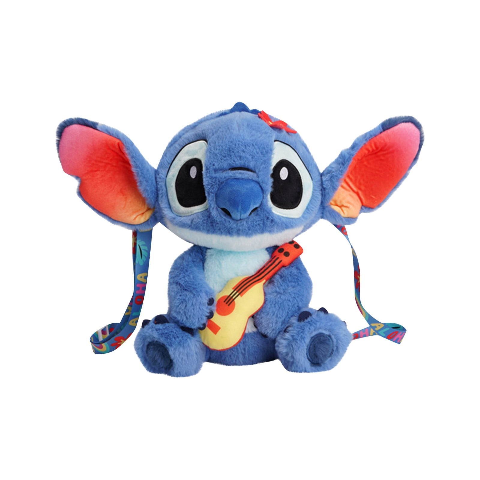 Lilo & Stitch 10 Inch Tall Stitch Plush with Guitar Beanbag Plushie ...