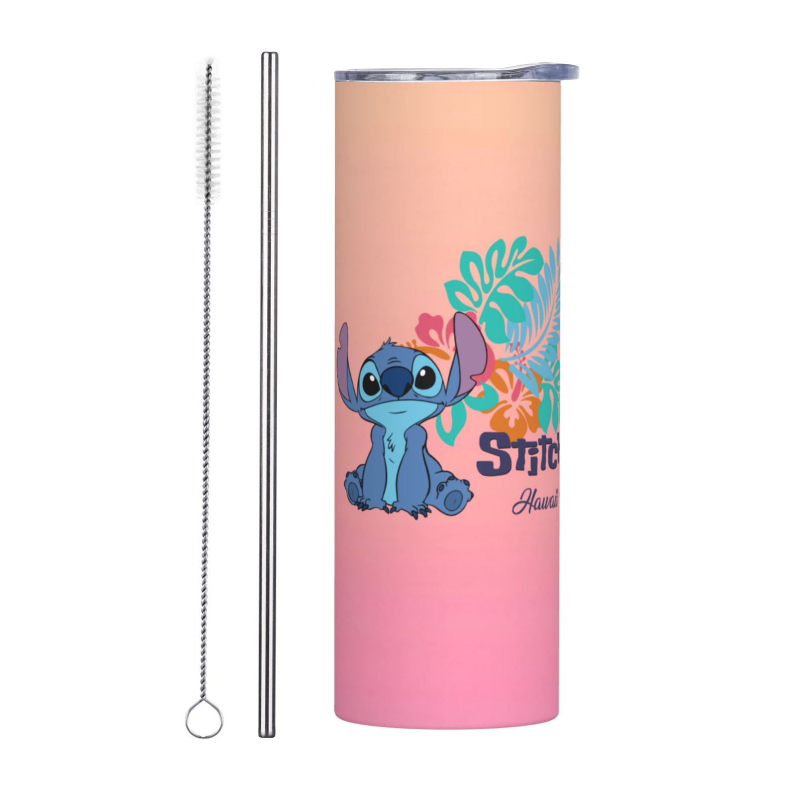 Lilo & Stitch 20 OZ Straight Stainless Steel Tumbler with Reusable Lid ...