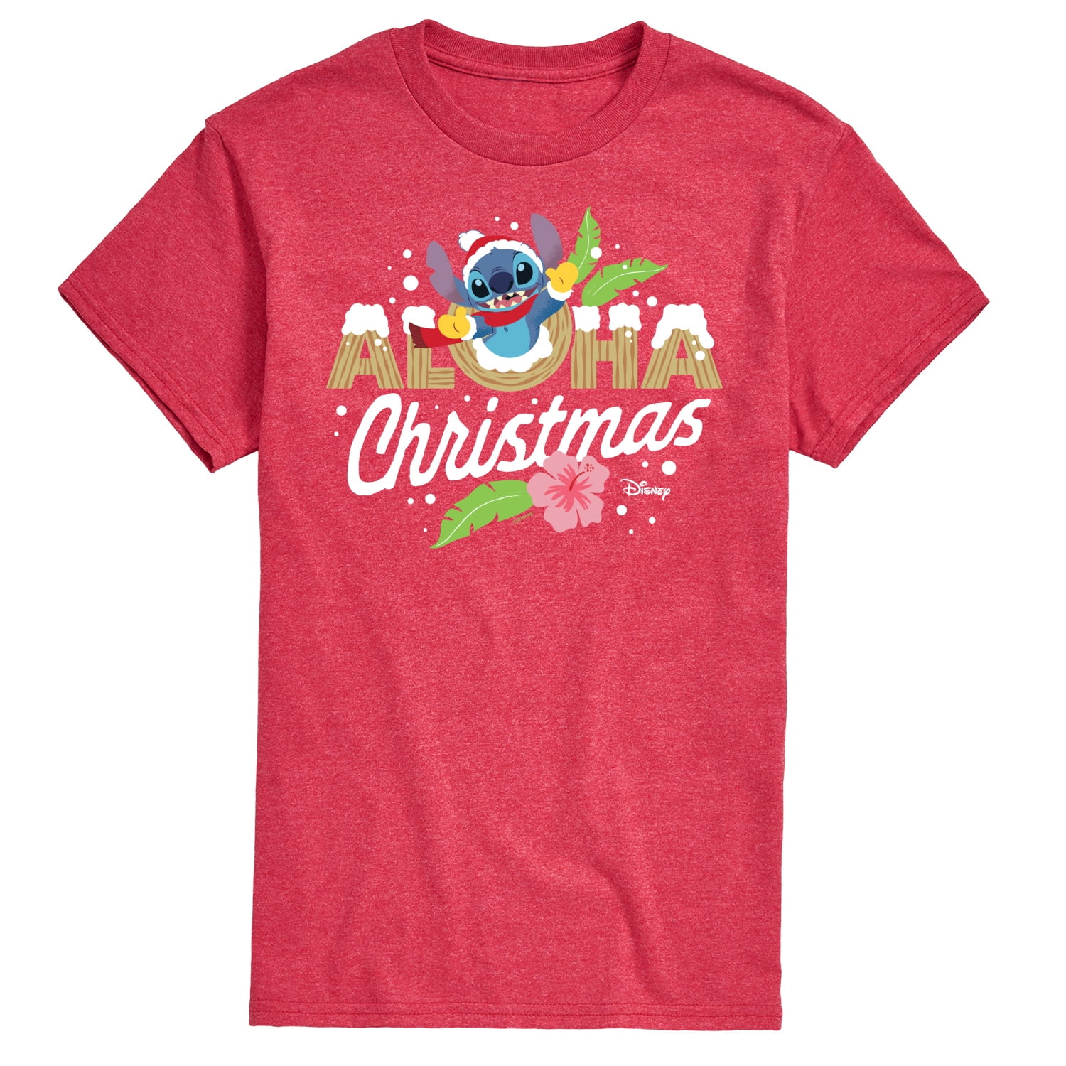 Lilo & Stitch - Aloha Christmas - Men's Short Sleeve Graphic T-Shirt ...