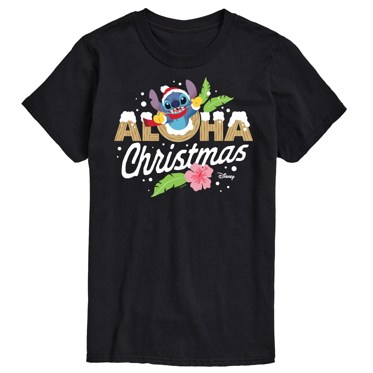 Lilo & Stitch - Aloha Christmas - Men's Short Sleeve Graphic T-Shirt ...