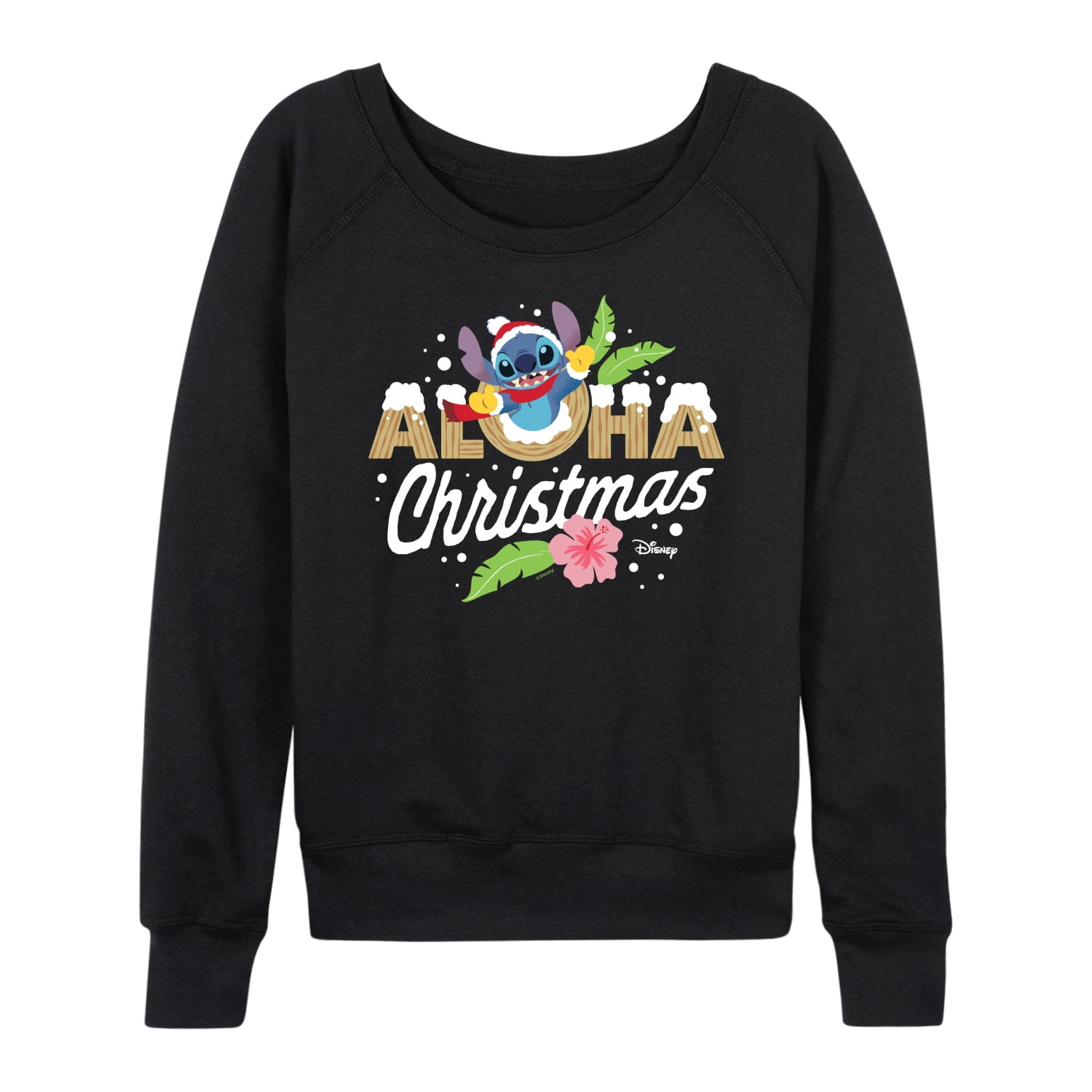 Lilo & Stitch - Aloha Christmas - Women's Lightweight French Terry Long ...