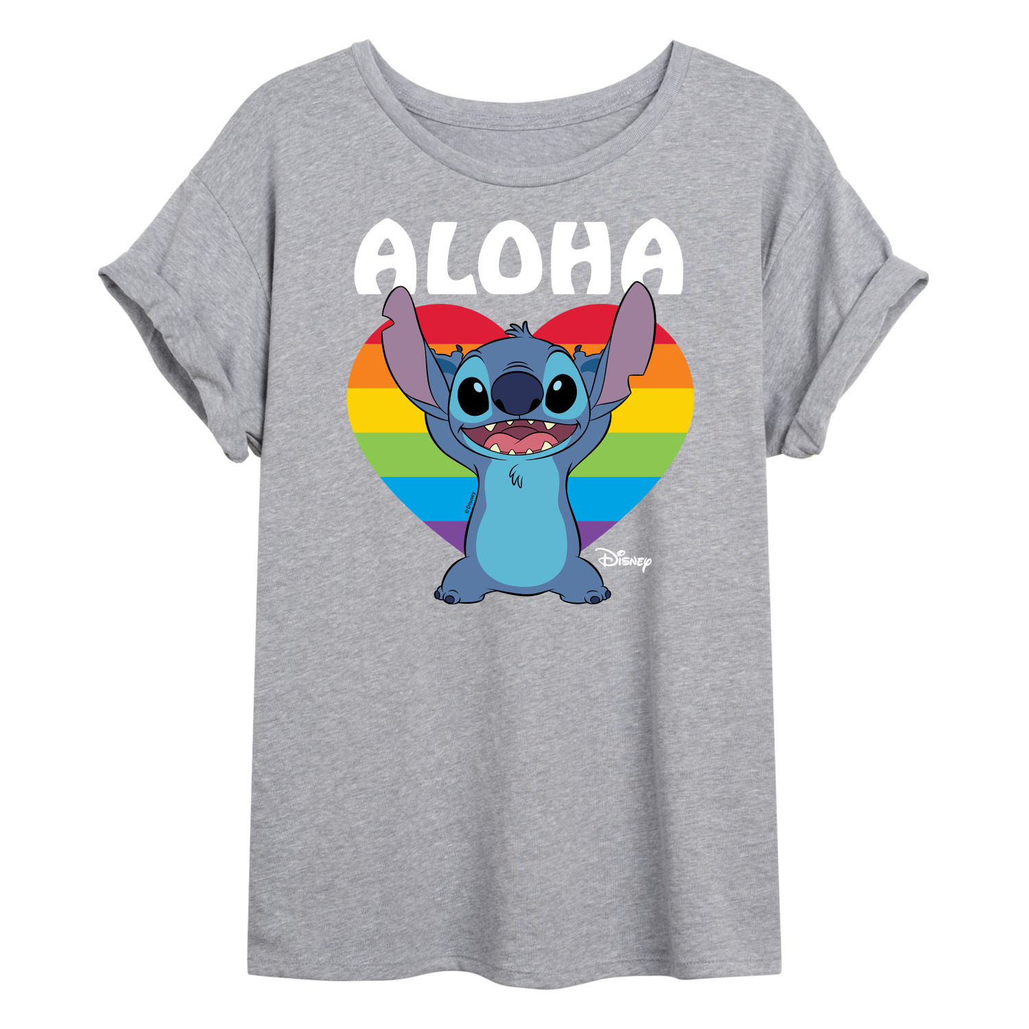 Disney - Aloha Stitch - Juniors Ideal Flowy Muscle T-Shirt - Walmart.com