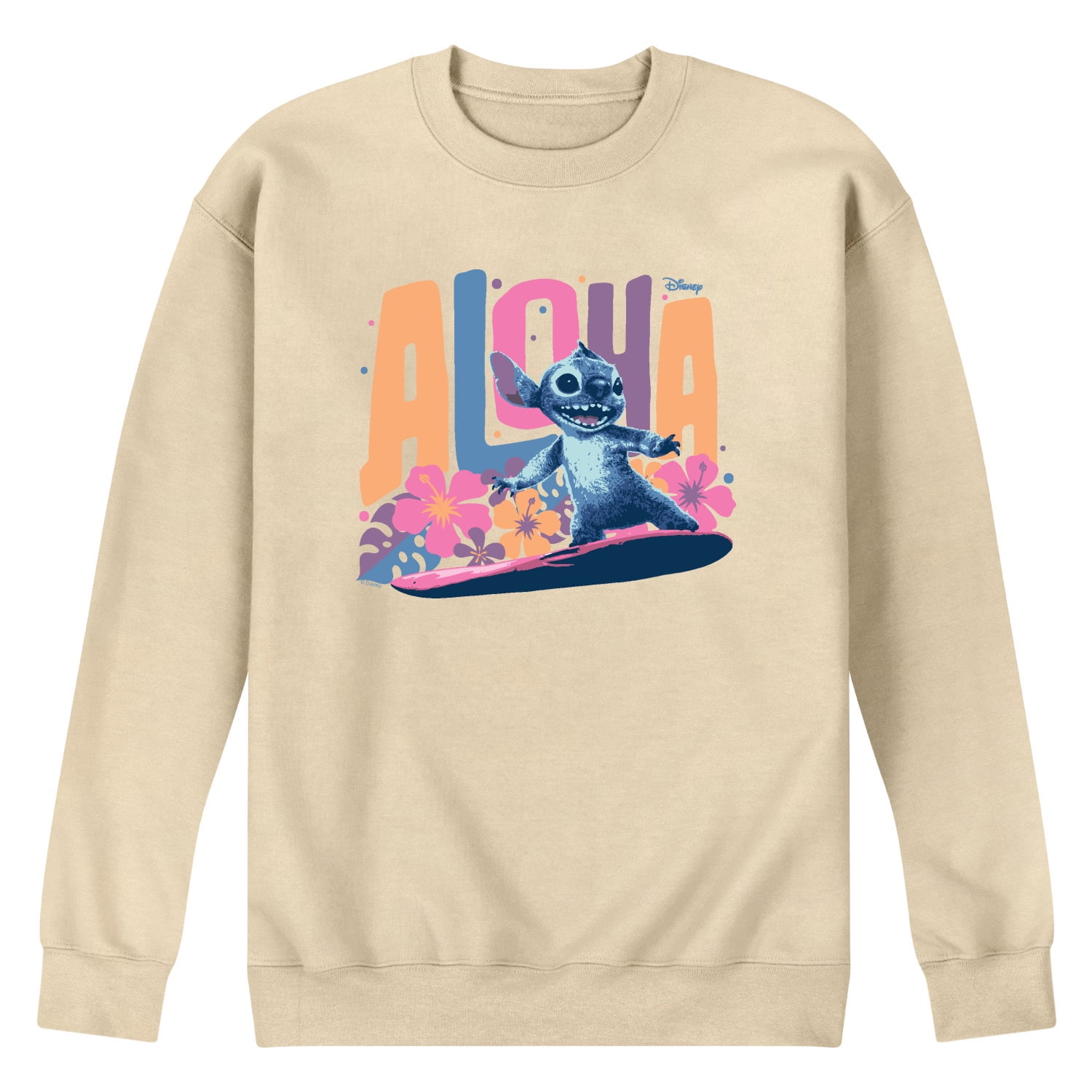 Lilo & Stitch - Aloha Stitch - Men's Crew Fleece Sweatshirt - Walmart.com