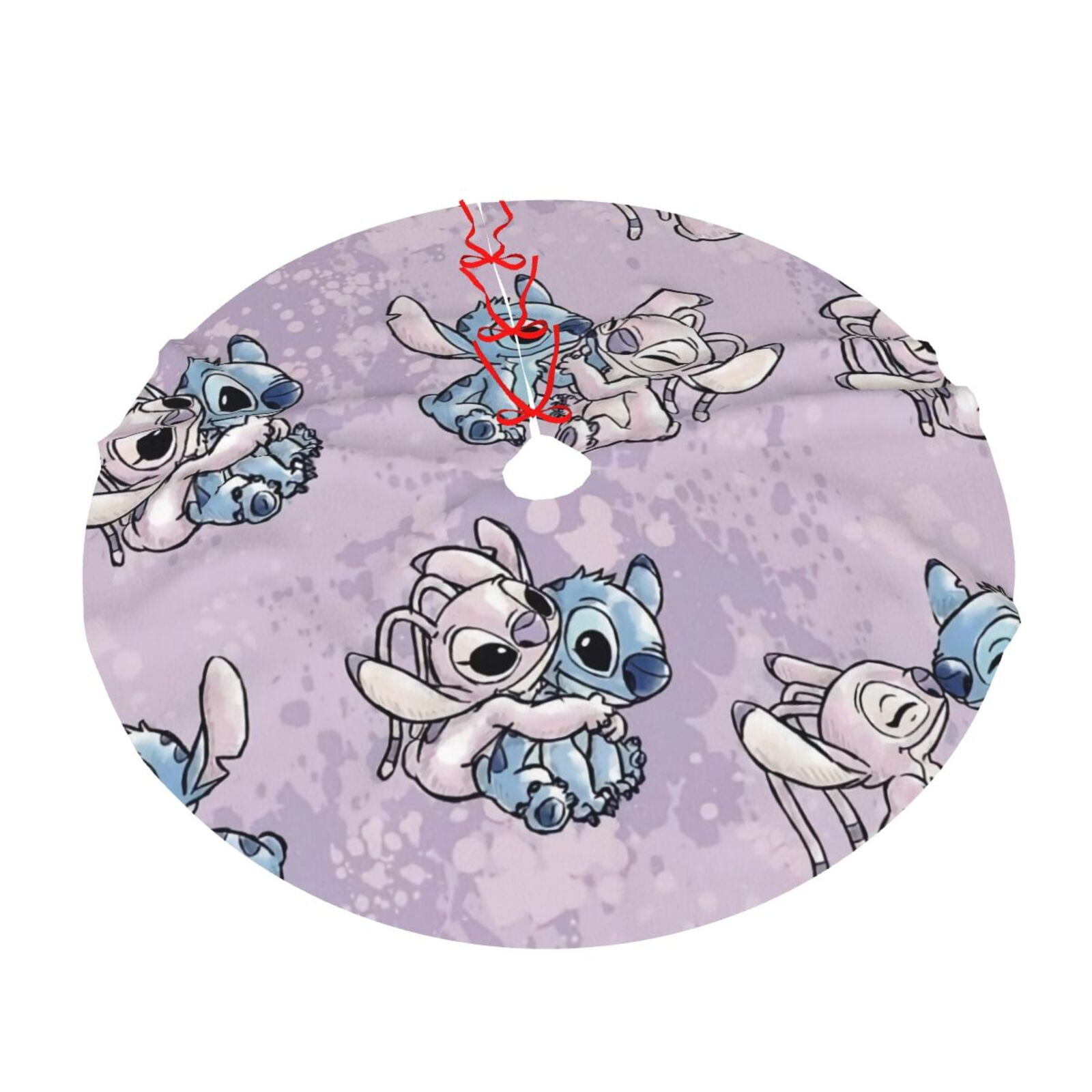 Lilo & Stitch And Angela Hug Christmas Tree Skirt,Lilo & Stitch And ...