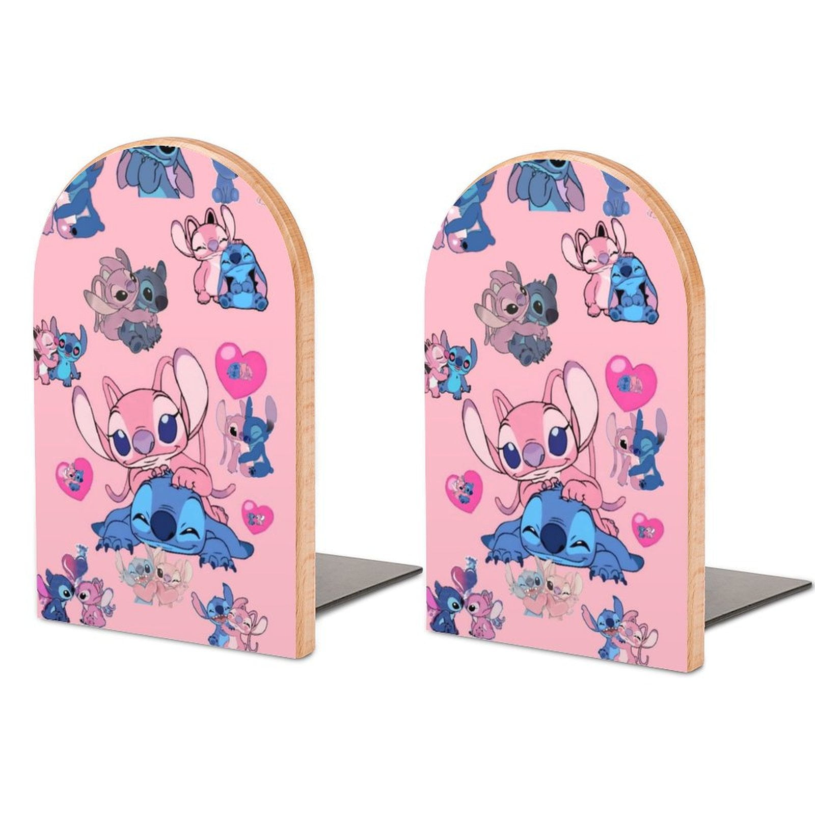 Lilo & Stitch - Stitch & Angel Book Ends,Wood Bookend,Bookend for ...