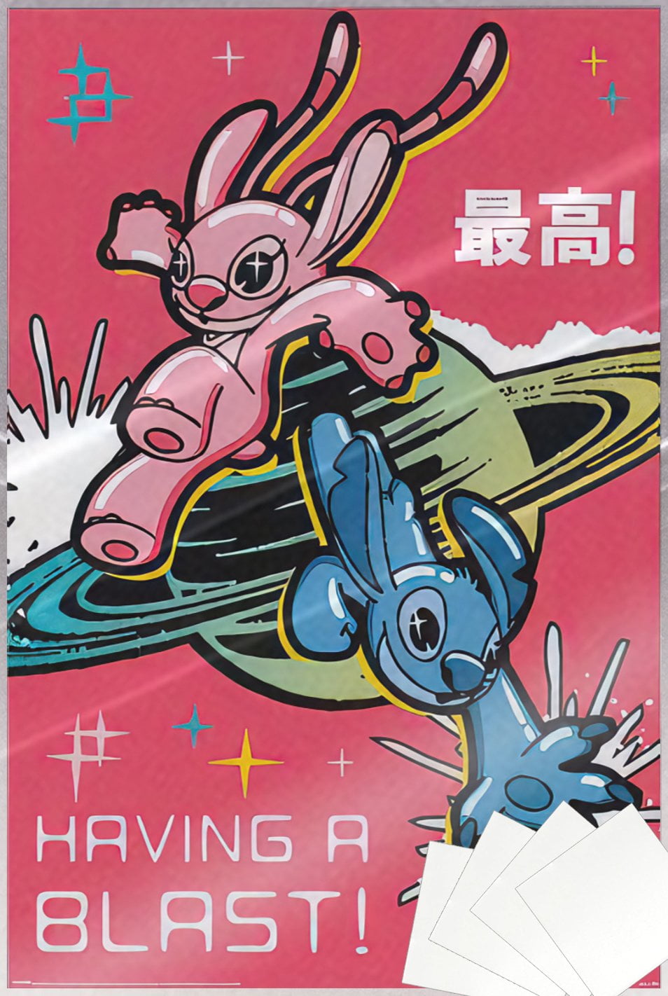 Lilo & Stitch - Anime TV Show Poster (Japanese Style - Stich Having A ...