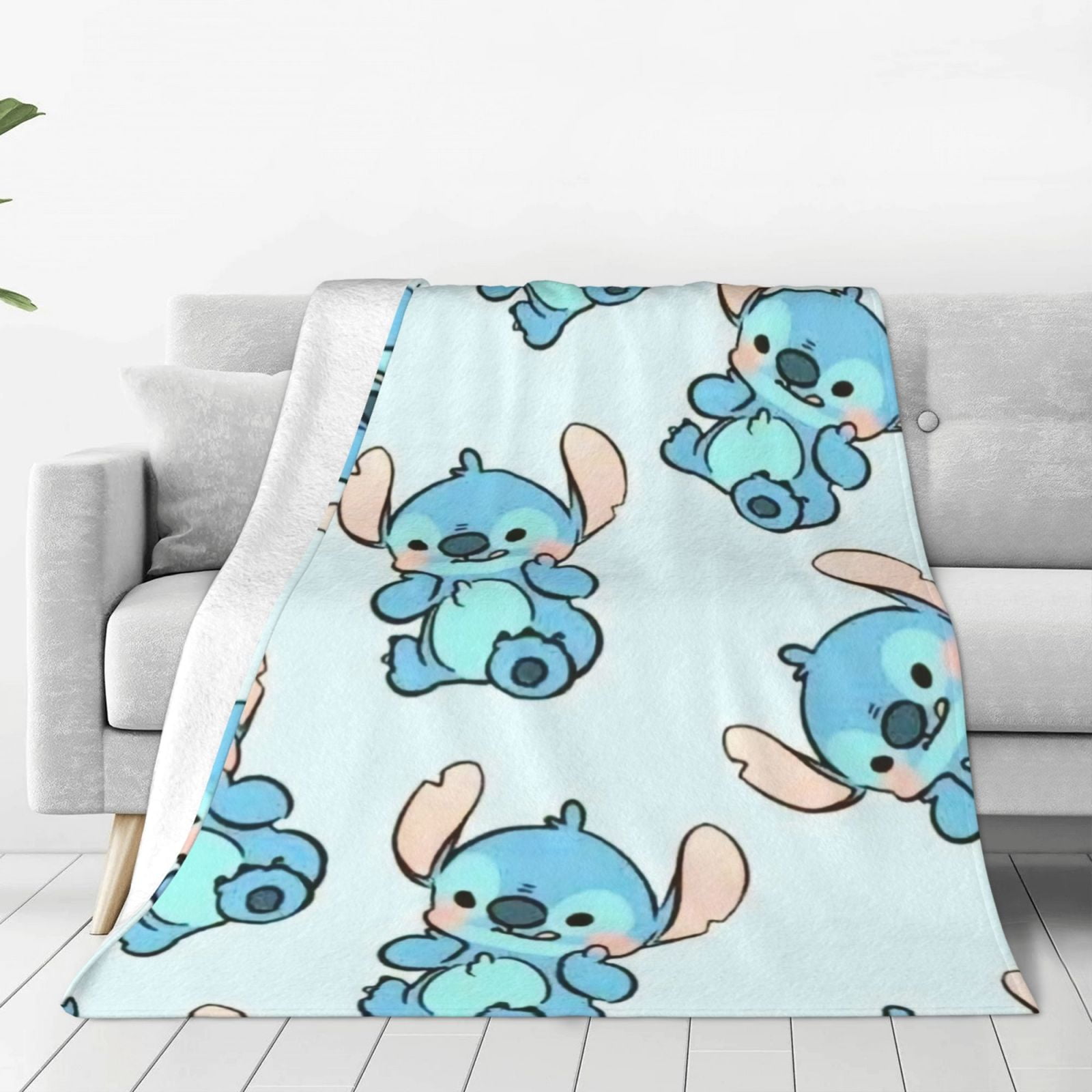 Stitch Baby Blanket Cartoon Blanket Home Cute Blankets for Sofa Bed ...