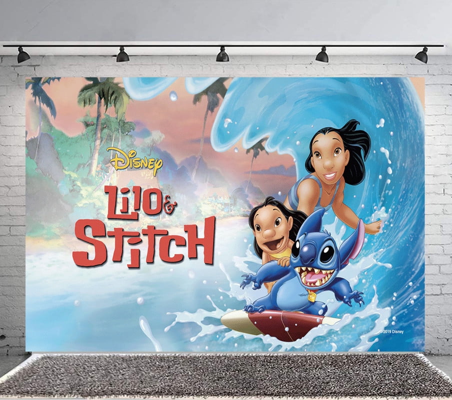 Lilo & Stitch Backdrop Banner Party Supplies Poster Movie Theme ...