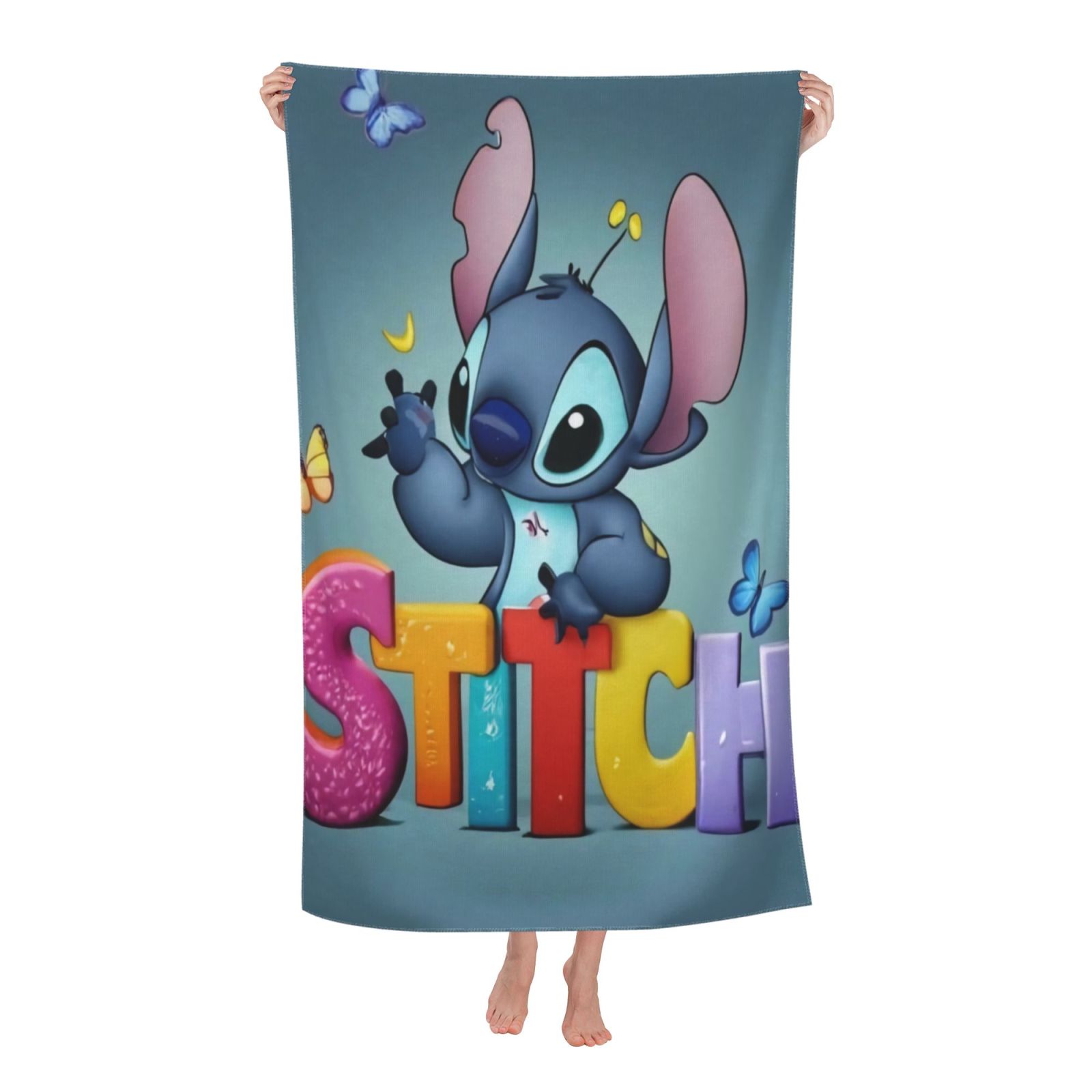 Lilo & Stitch Bath Towels,Lilo & Stitch Beach Towel,Soft Bath Towel ...