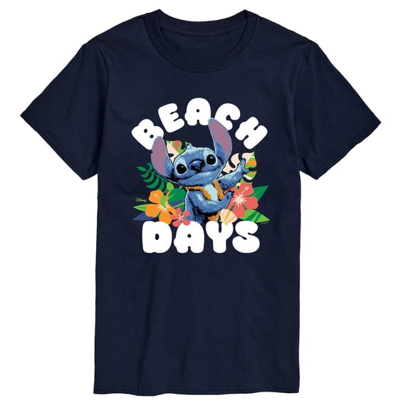 Lilo & Stitch - Beach Days - Men's Short Sleeve Graphic T-Shirt ...