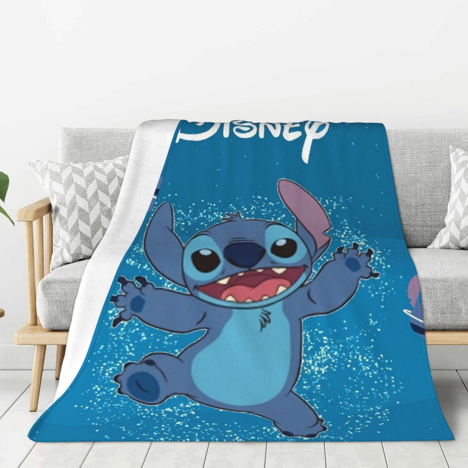 Lilo & Stitch Big Face Stitch Blanket,Throw Blanket for Kids and Adults ...