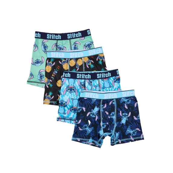 Lilo & Stitch Boys Boxer Brief Underwear, 4-Pack, Sizes XS-XL - Walmart.com